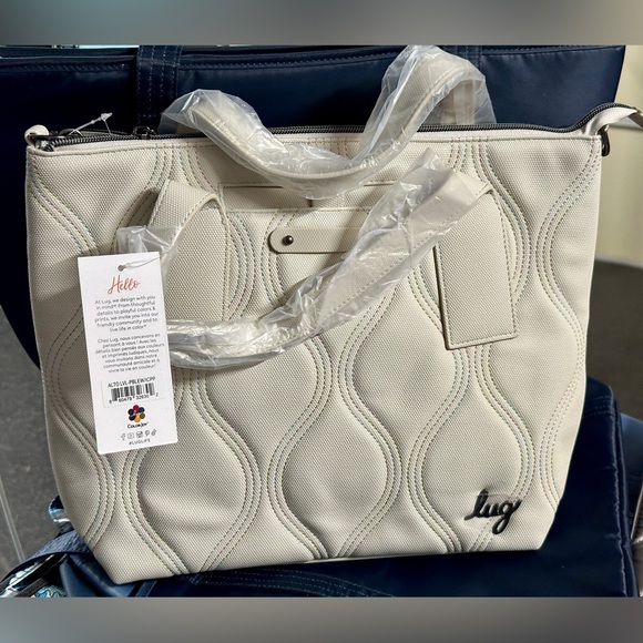 lug | Bags | Lug Alto Matte Luxe Vl Convertible Tote Bag Pebble Icepop ...